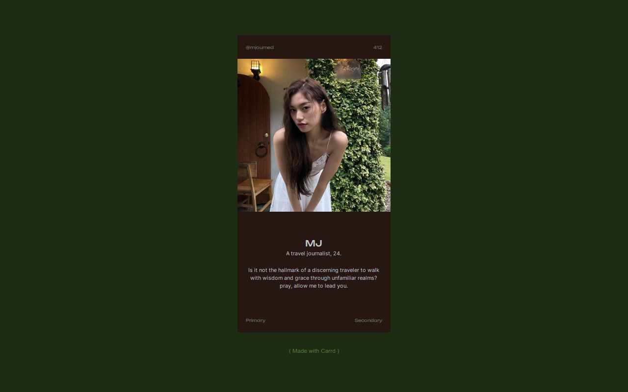 MJ’s Opulent Handbook.